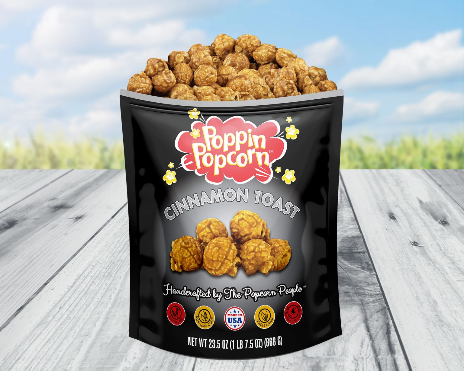 Cinnamon Toast – Family Size – Poppin Popcorn