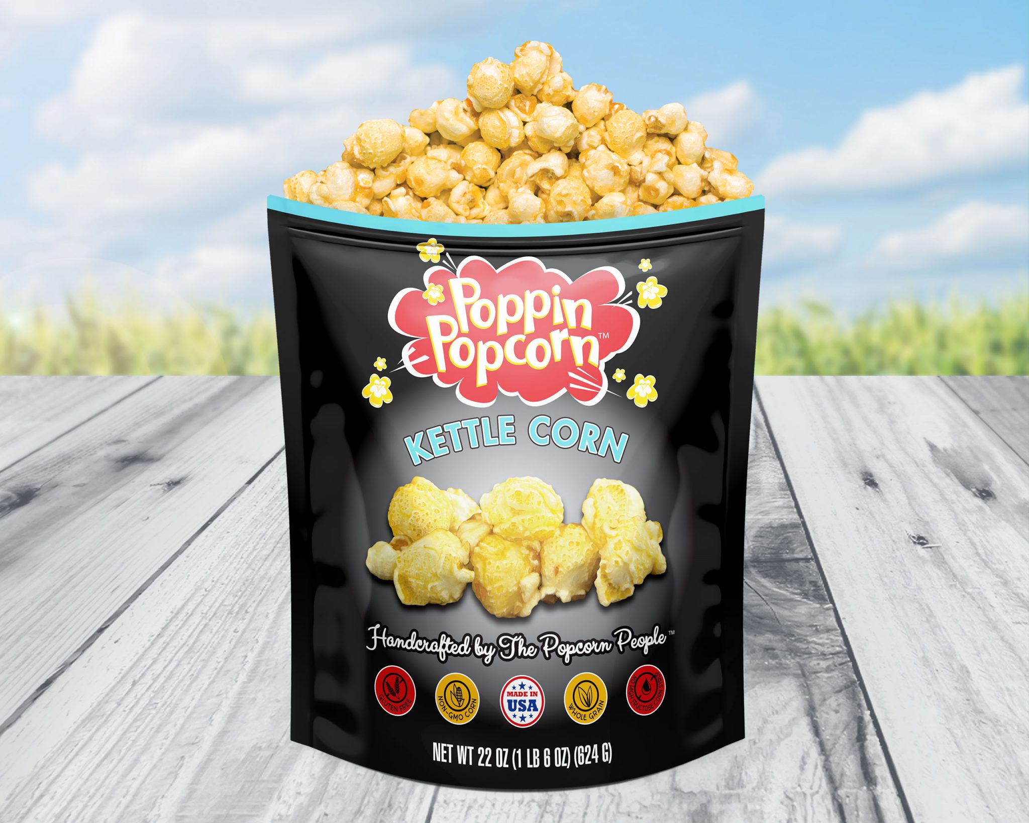 Kettle Corn – Family Size – Poppin Popcorn