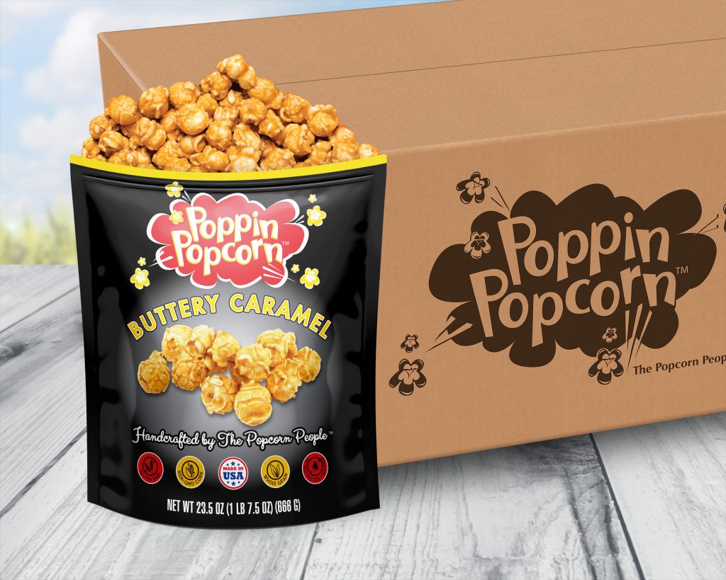 Buttery Caramel – Family Size – Poppin Popcorn