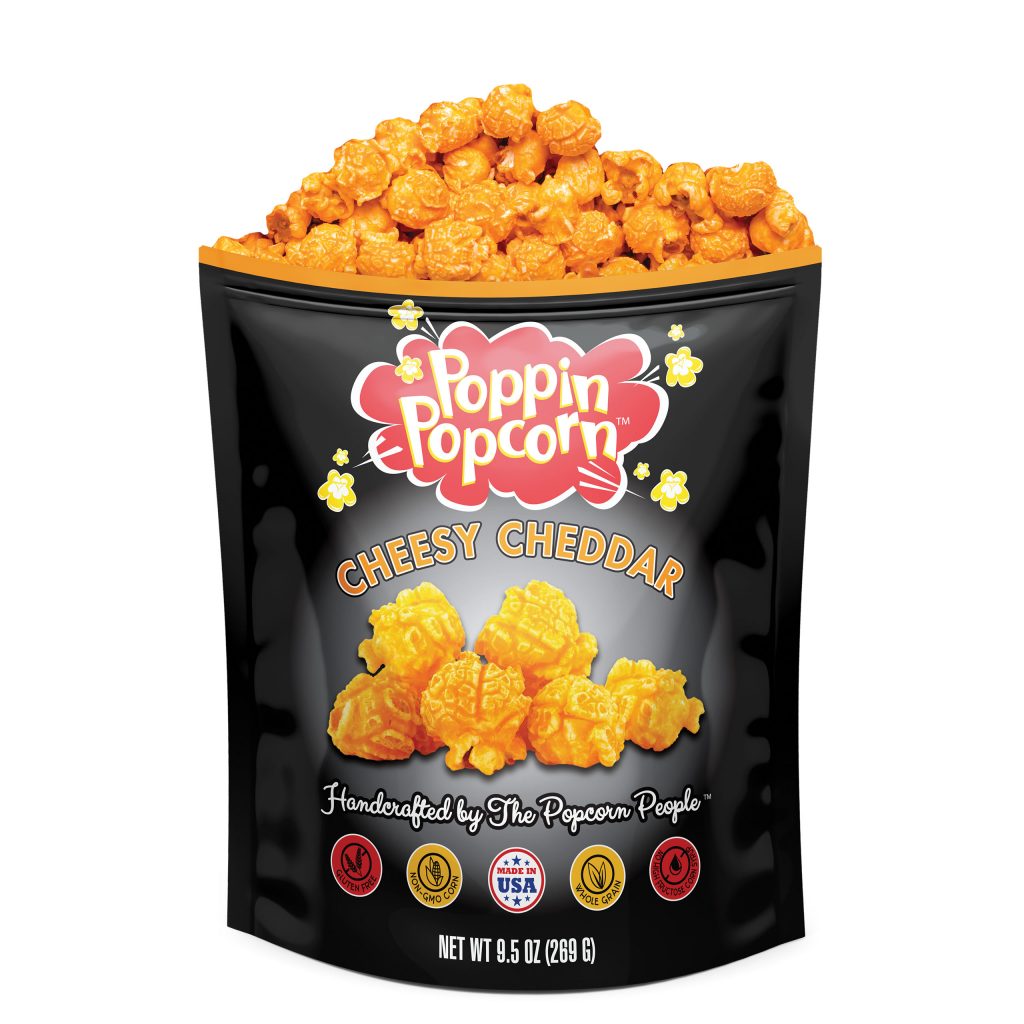 Cheesy Cheddar – Poppin Popcorn