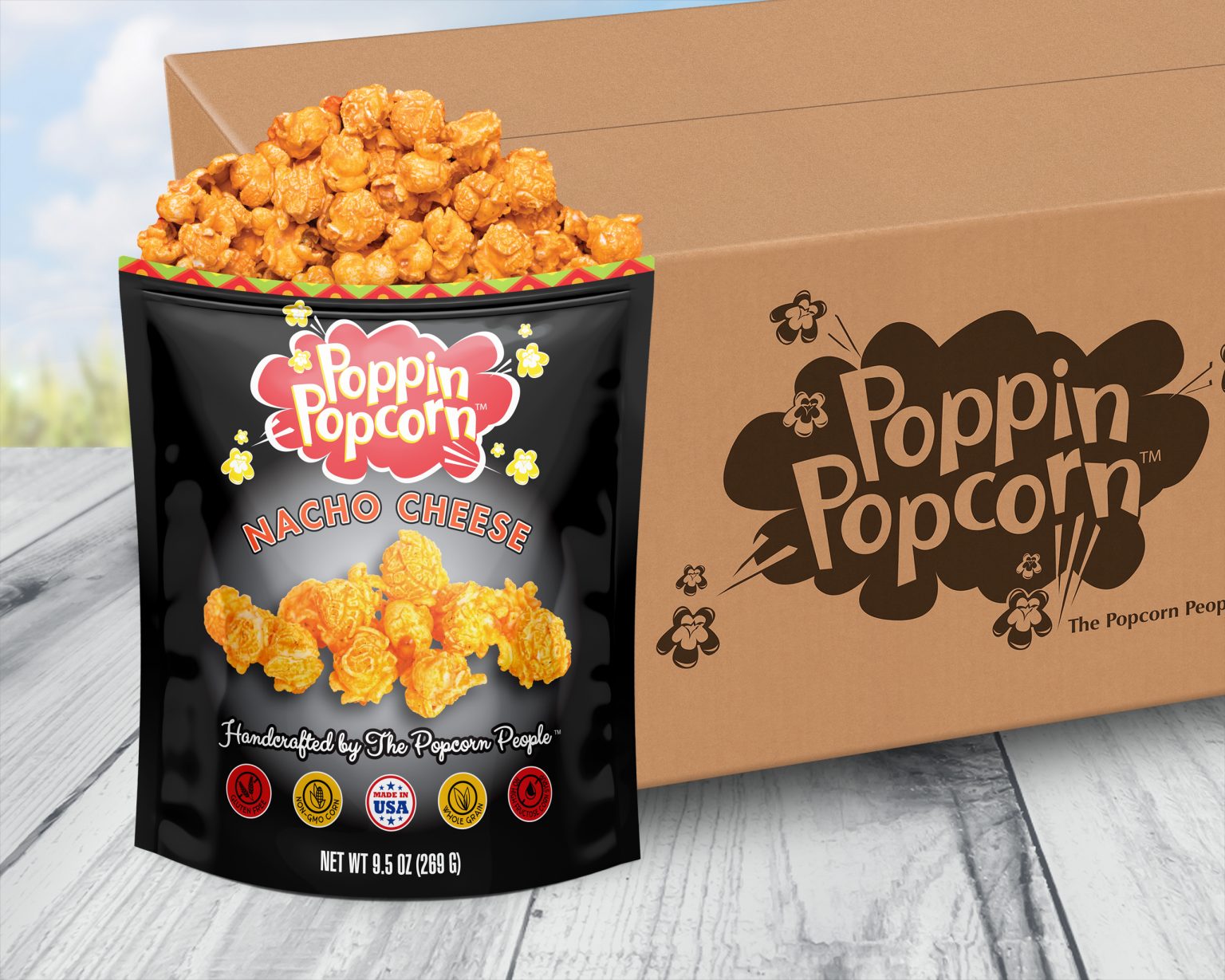 Nacho Cheese – Poppin Popcorn