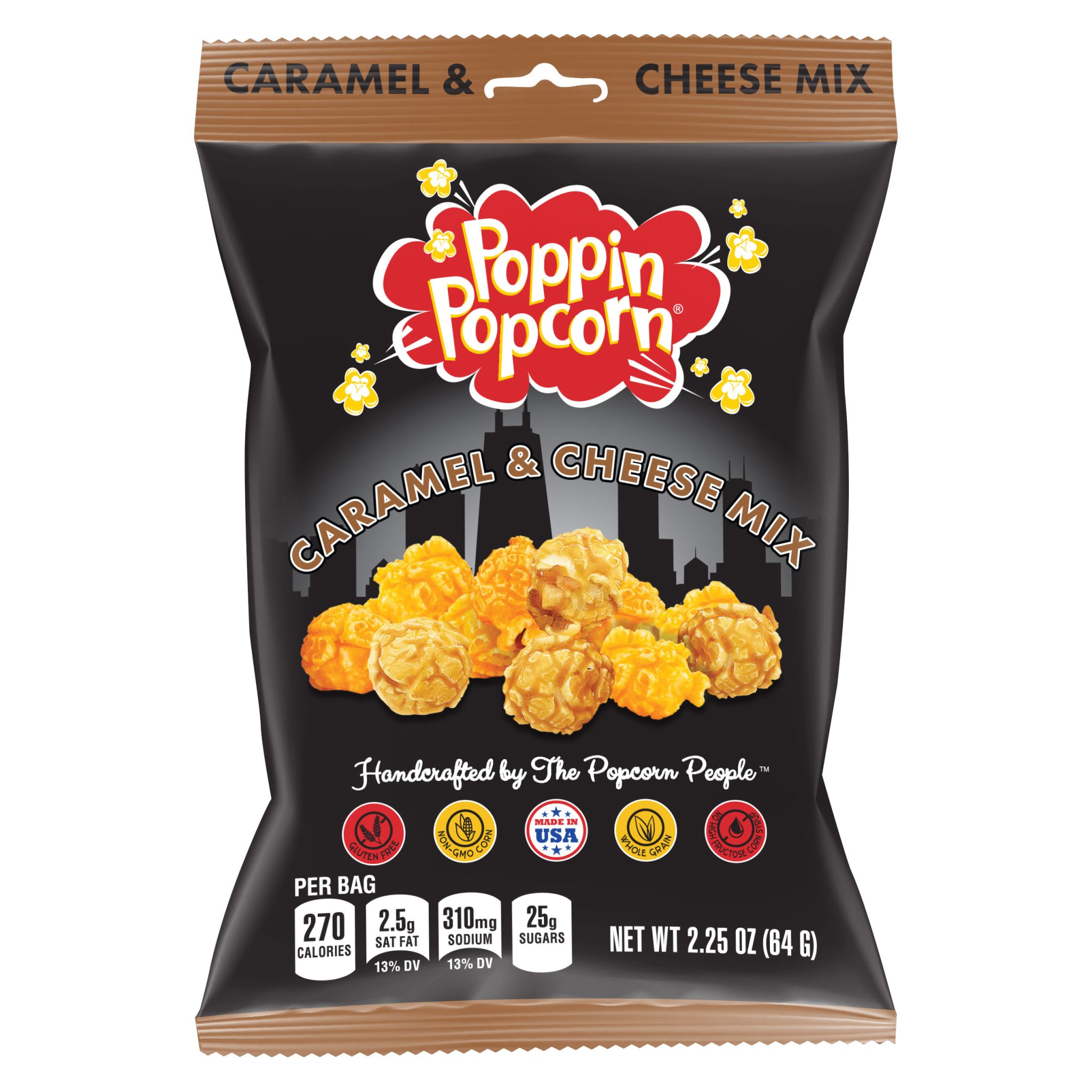 Caramel & Cheese Mix – Individual Size – Poppin Popcorn